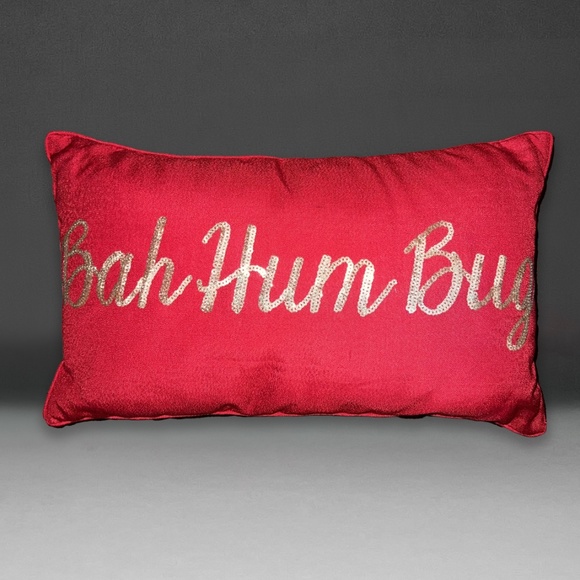 Holiday | Bah Hum Bug Pillow | Poshmark